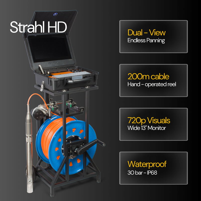 Borehole and Well Inspection Camera STRAHL HD for Sale